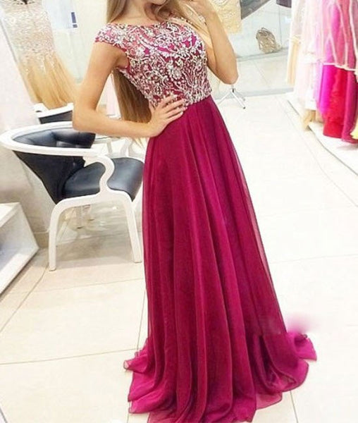 Modest Chiffon Prom Dresses